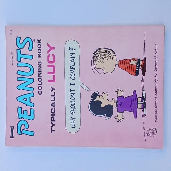 Peanuts | Other | Vintage 968 Peanuts Lucy Coloring Book | Poshmark